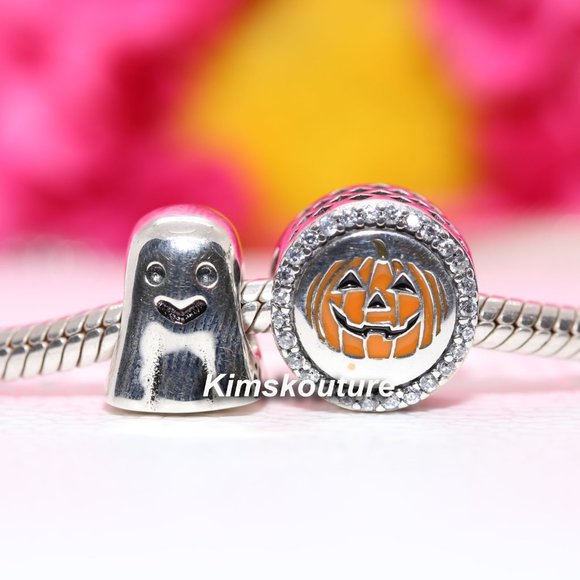 Pandora | Jewelry | Pandora Boo The Ghost Jack O Lantern Charm Gift Set ...